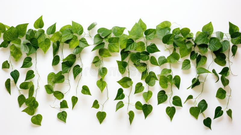 Cascade string of leaves stock illustration. Illustration of dark ...