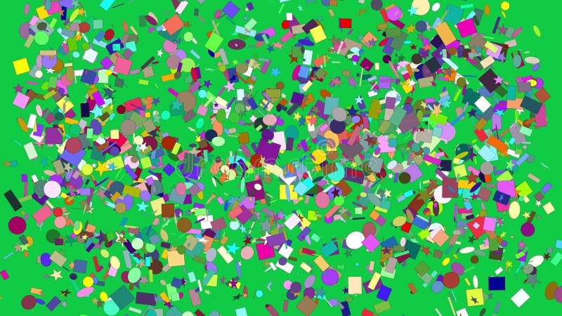 Symbols with Various Colors and Sizes Appearing Falling from the Top ...