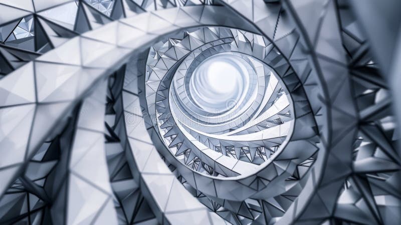 Beautiful Geometric Background Two High-rise Building Stock Photo ...