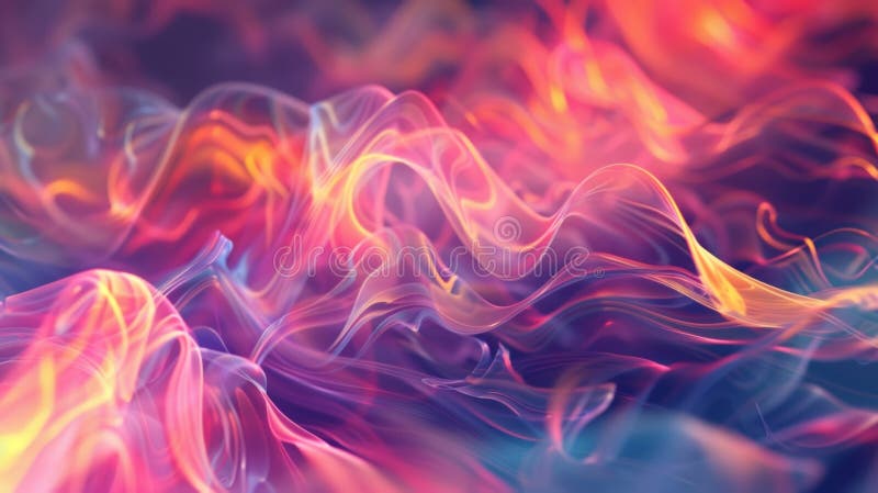 A Cascade of Vibrant Colors and Textures Evoking the Boundless Energy ...