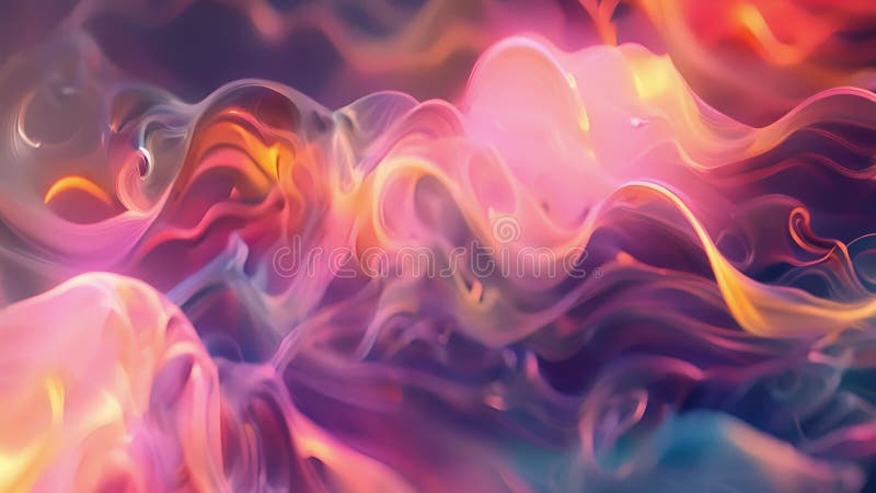 A Cascade of Vibrant Colors and Textures Evoking the Boundless Energy ...