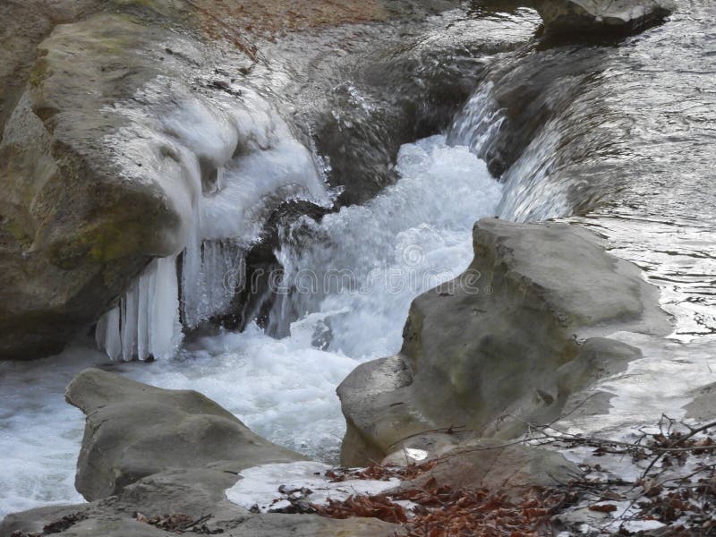 Ice Melting Off a Rock at the Diamond Beach by the Ocean Stock Image ...