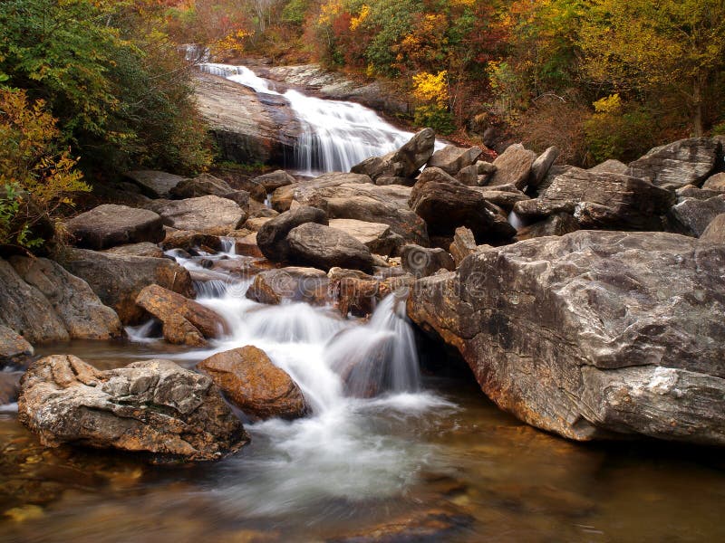 Cascade waterfall stock photo. Image of october, boulders - 14399318