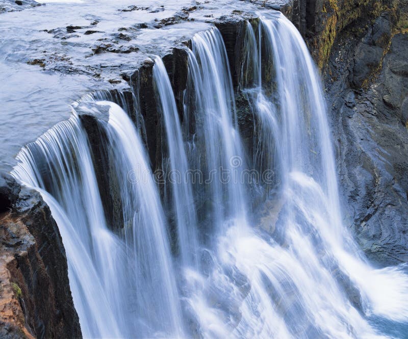 Cascade waterfall close-up stock image. Image of water - 30844825