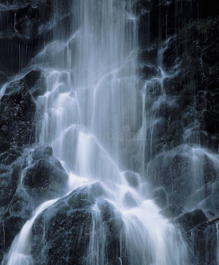 Cascade Waterfall Low Angle View Stock Image - Image of landscape ...
