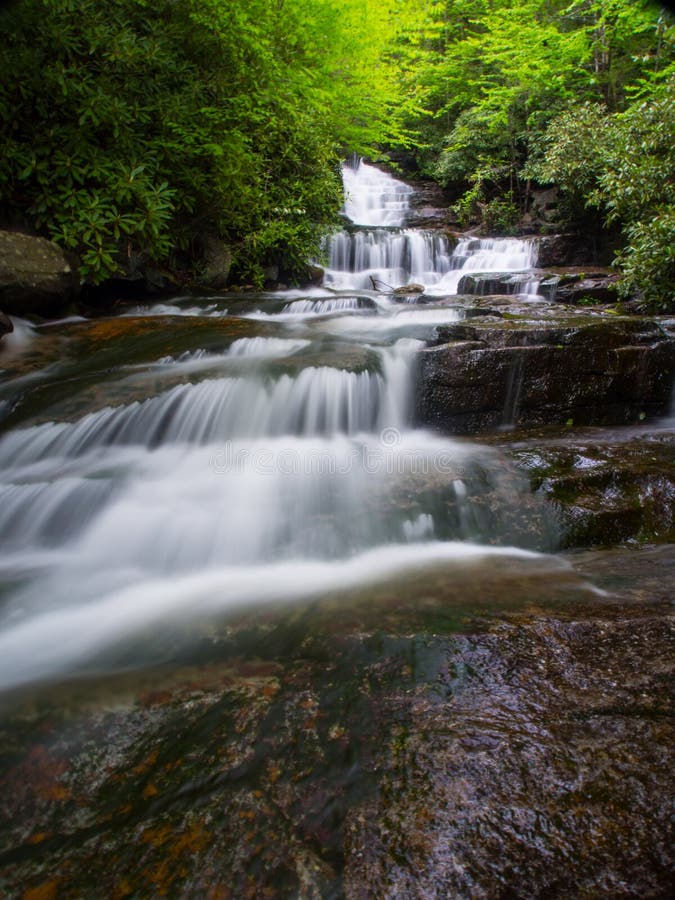 Waterfall at Glen Onoko, Pennsylvania Stock Image - Image of flowing ...