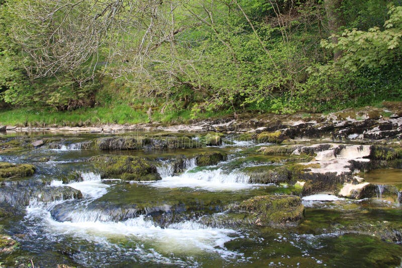 Before the Cascades at Stainforth Stock Photo - Image of stones ...