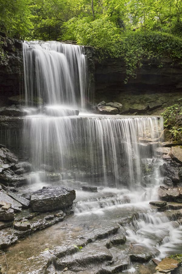 The Cascades at West Milton Stock Image - Image of falling, midwest ...