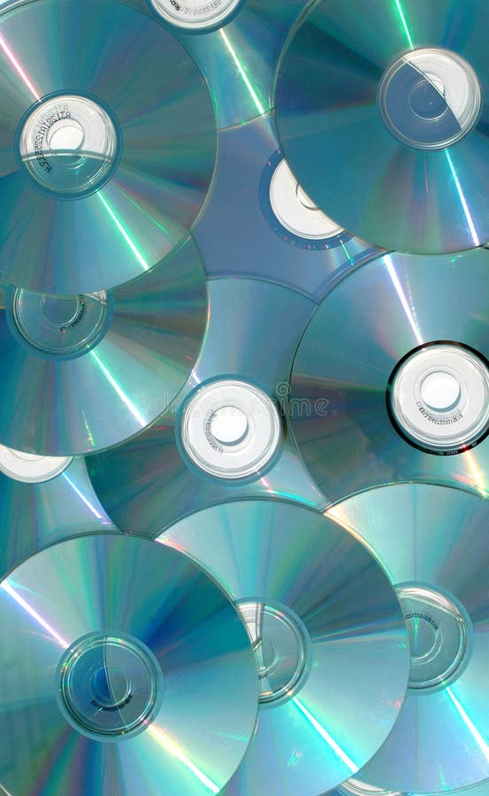 Cascading CDs stock photo. Image of technology, rewrite - 99854