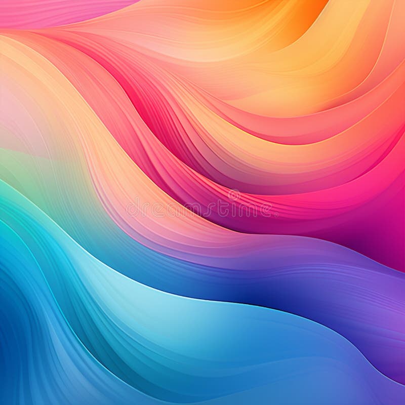 Cascading Colors in Mesmerizing Gradient Pattern Stock Illustration ...