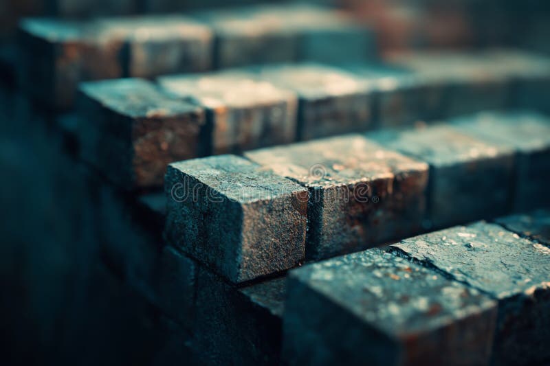 Cascading Decorative Brick Layout Stock Illustration - Illustration of ...