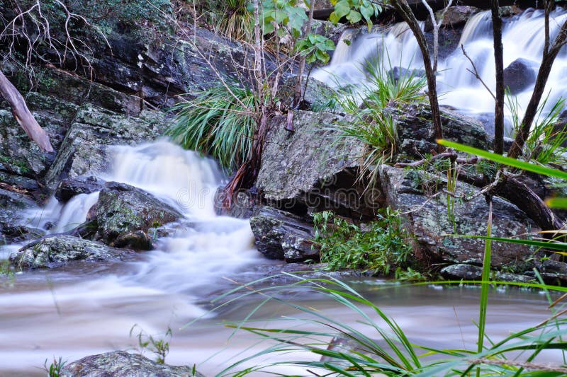 Cascading Down stock image. Image of australianlandscape - 115915257