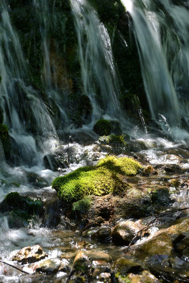 Cascading Mountain stream stock image. Image of rocks - 96149099