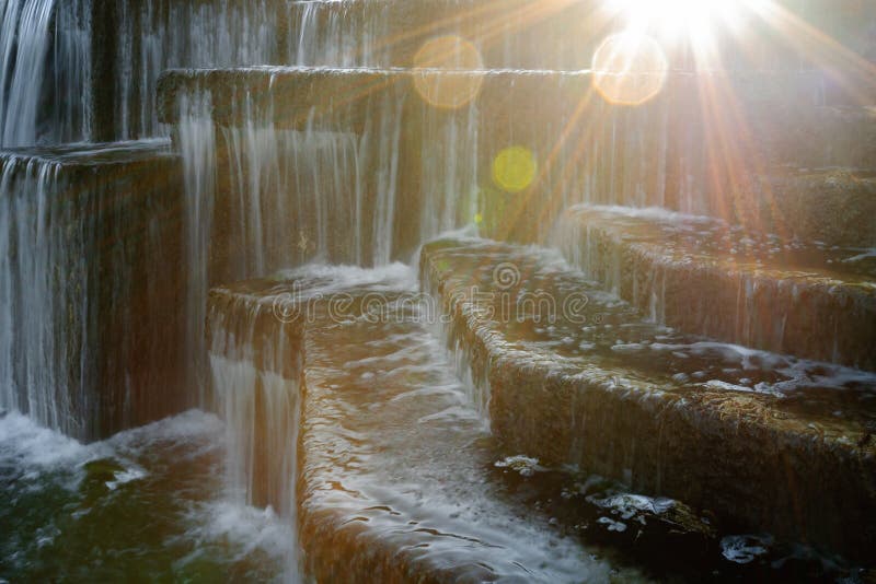 Concrete Block Waterfall