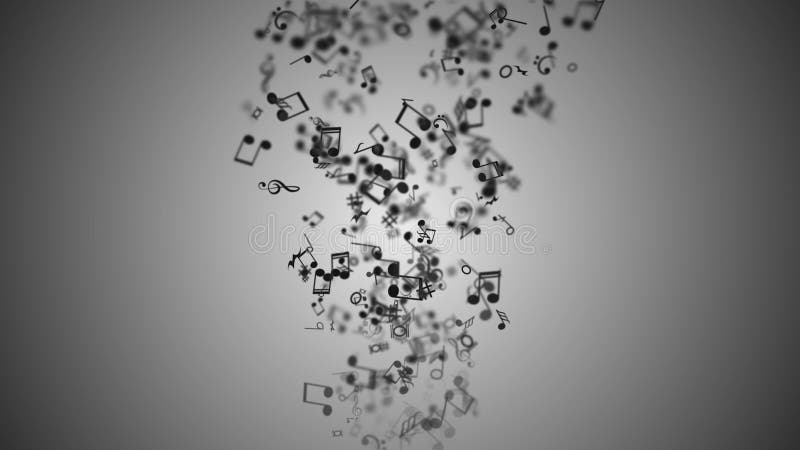 Animated Background with Musical Notes, Music Notes Stock Video - Video ...