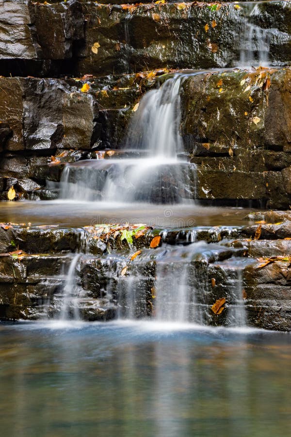 A Waterfall in the Blue Ridge Mountains of Virginia, USA Stock Image ...