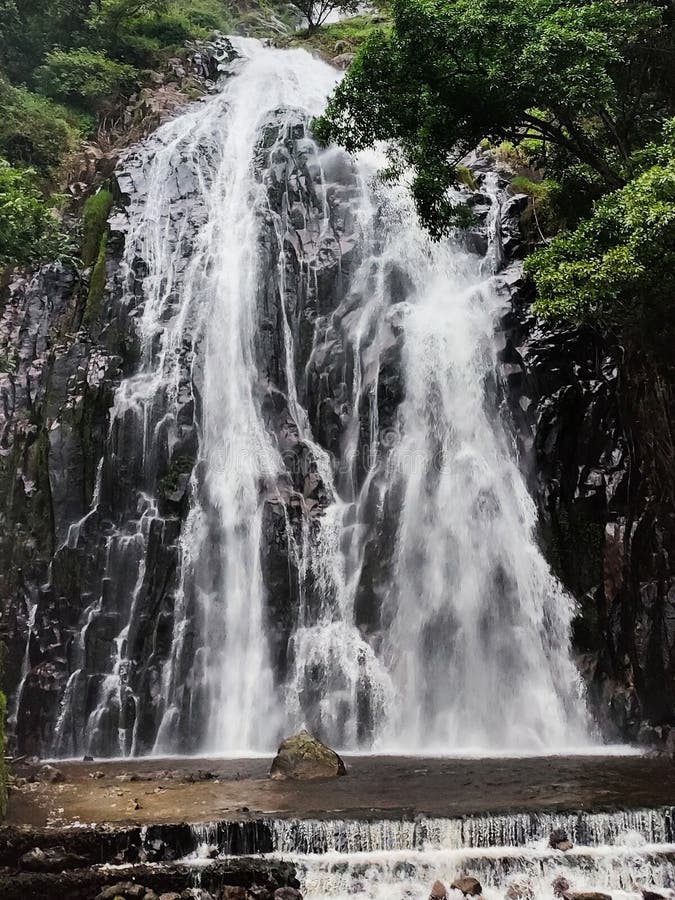 The Charm of a Waterfall, Samosir, Indonesia Stock Photo - Image of ...