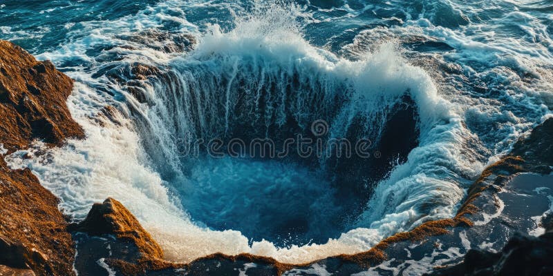 Cascading Waterfall stock photo. Image of water, spectacular - 386369432
