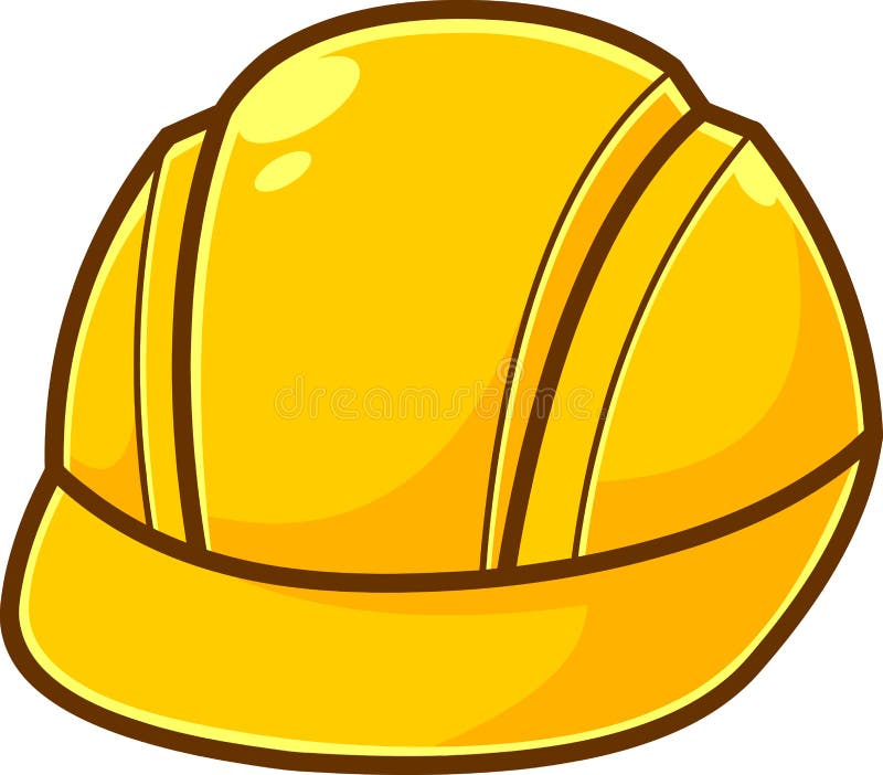 Casco De Construcción Amarillo De Dibujos Animados Ilustración del ... Casco De Construcción Amarillo De Dibujos Animados Ilustración del ...
