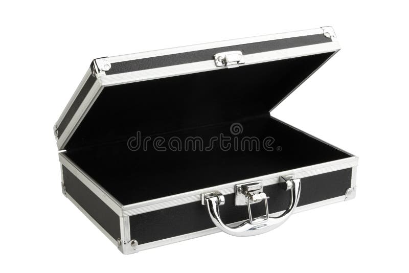 Open briefcase stock photo. Image of safety, luggage, open - 6105184