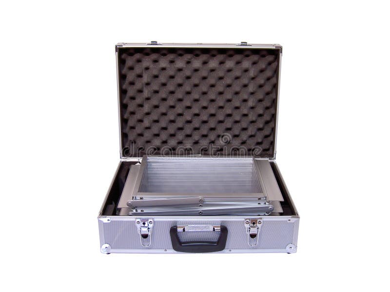 Suit-case stock image. Image of aluminum, metal, silver - 1339165