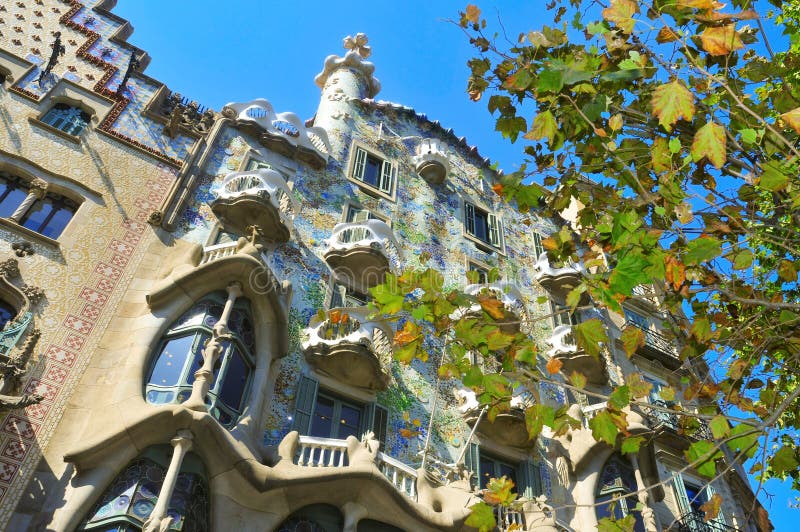Case Batllo a Barcellona, Spagna Fotografia Stock Editoriale - Immagine ...