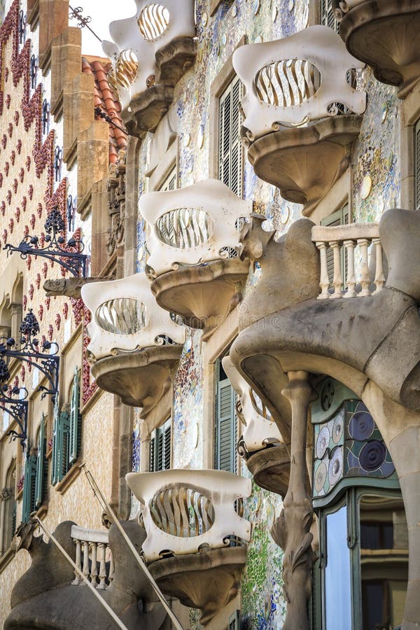 Case Batllo Da Antoni Gaudi a Barcellona, Spagna Immagine Stock ...