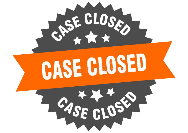 Case closed stock vector. Illustration of template, black - 160547129