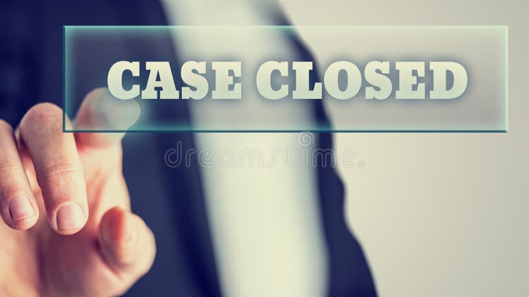 Case closed stock photo. Image of concept, finger, judge - 40638624