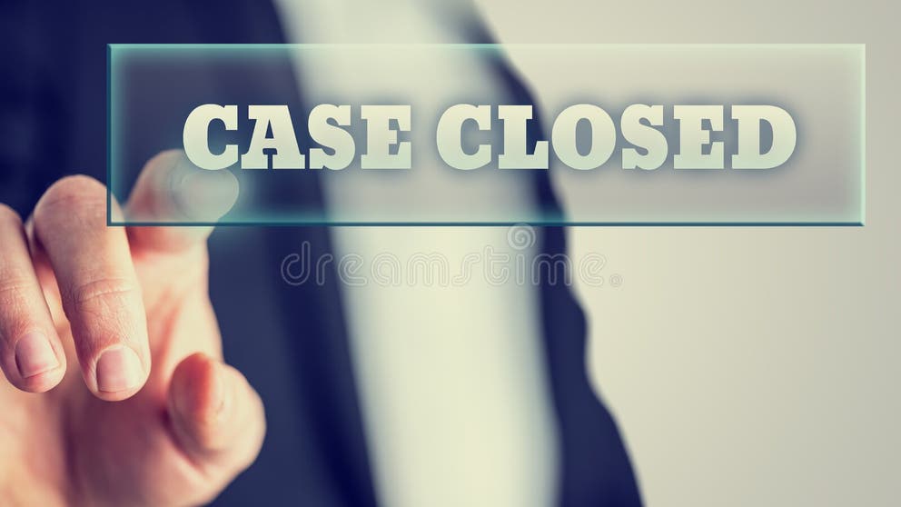 Case closed stock photo. Image of concept, finger, judge - 40638624