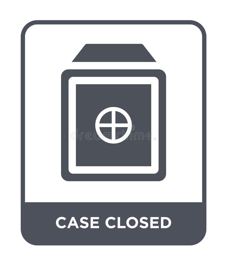 Case Closed Icon in Trendy Design Style. Case Closed Icon Isolated on ...