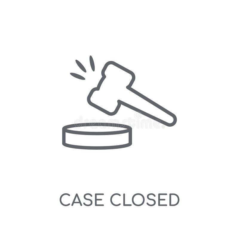 Case Closed Icon. Trendy Case Closed Logo Concept on White Background ...