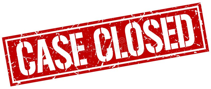 Case closed rubber stamp stock vector. Illustration of label - 29916698