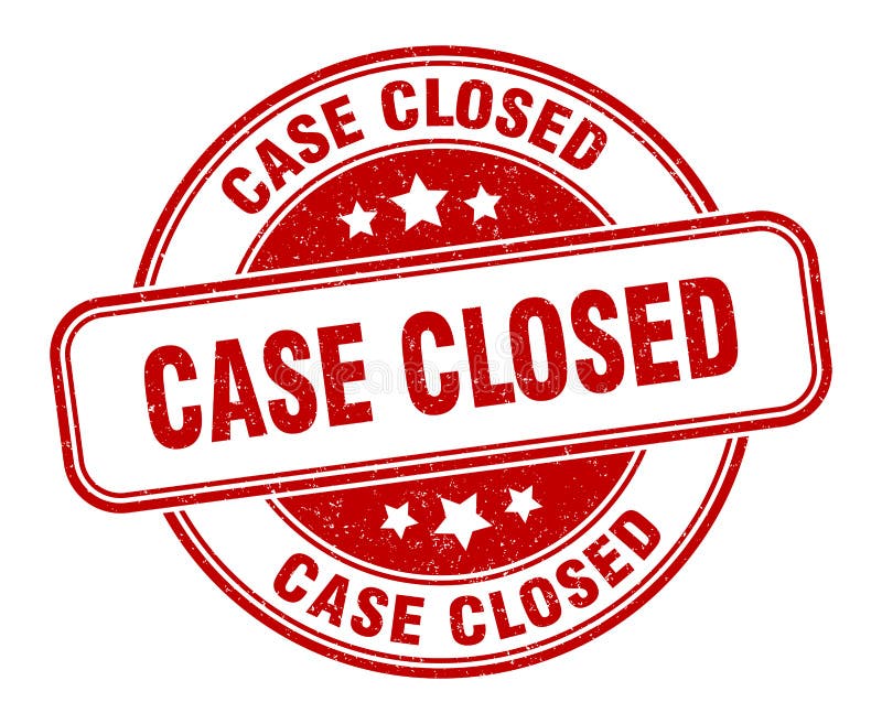Case Closed Stamp. Case Closed Round Grunge Sign Stock Vector ...