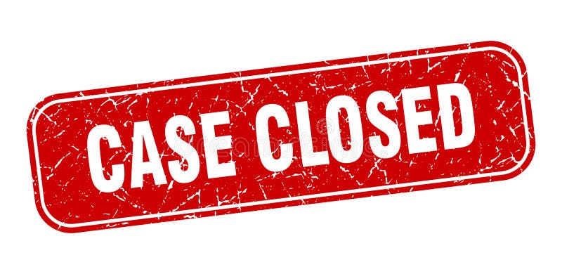 Case Closed Stamp. Case Closed Square Grungy Isolated Sign Stock Vector ...