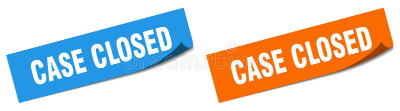 Closed sticker. stock vector. Illustration of price - 153372073