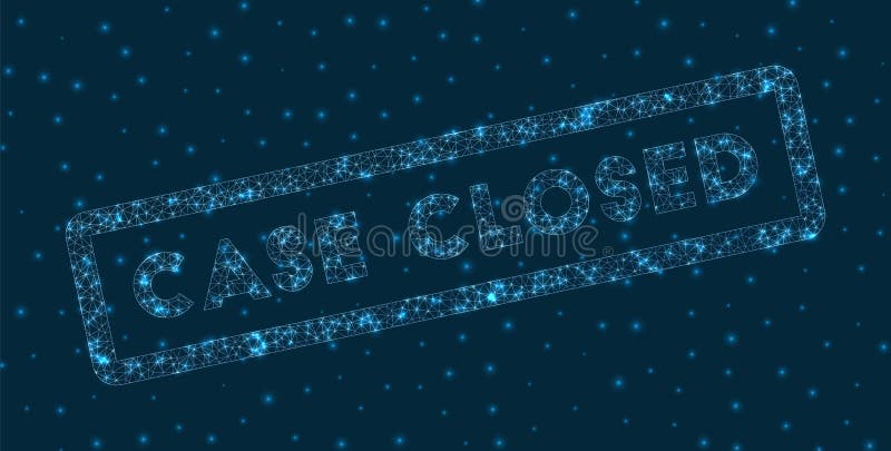 Case Closed Word in Digital Style. Stock Vector - Illustration of icon ...