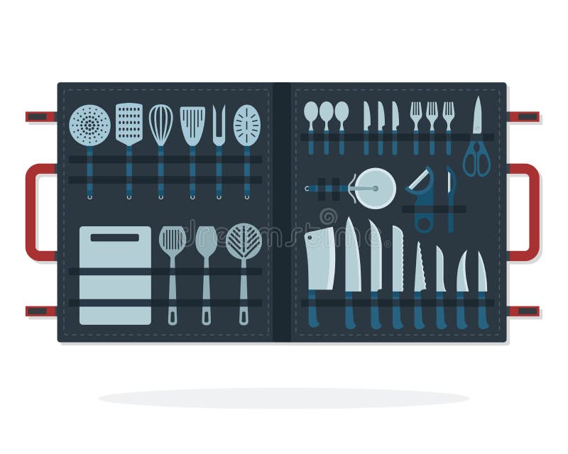 Case with Cooking Appliances Vector Flat Material Design Isolated ...