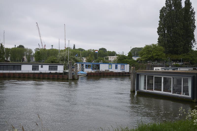 Case Di Barca a Amsterdam Noord Immagine Stock Editoriale - Immagine di ...