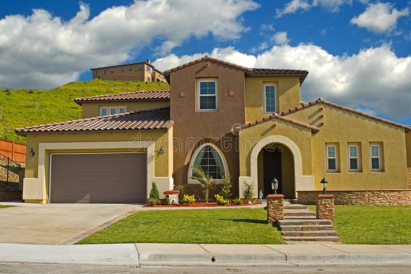 Case di modello fotografia stock. Immagine di giardino - 2520608