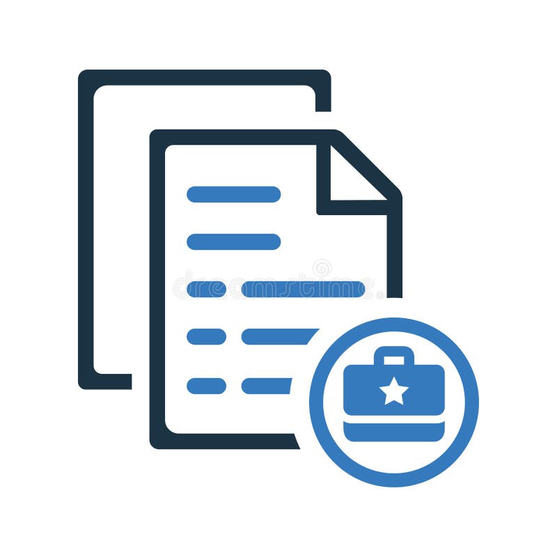 Document, Office, Profile Icon. Rounded Black Vector Sketch Stock ...