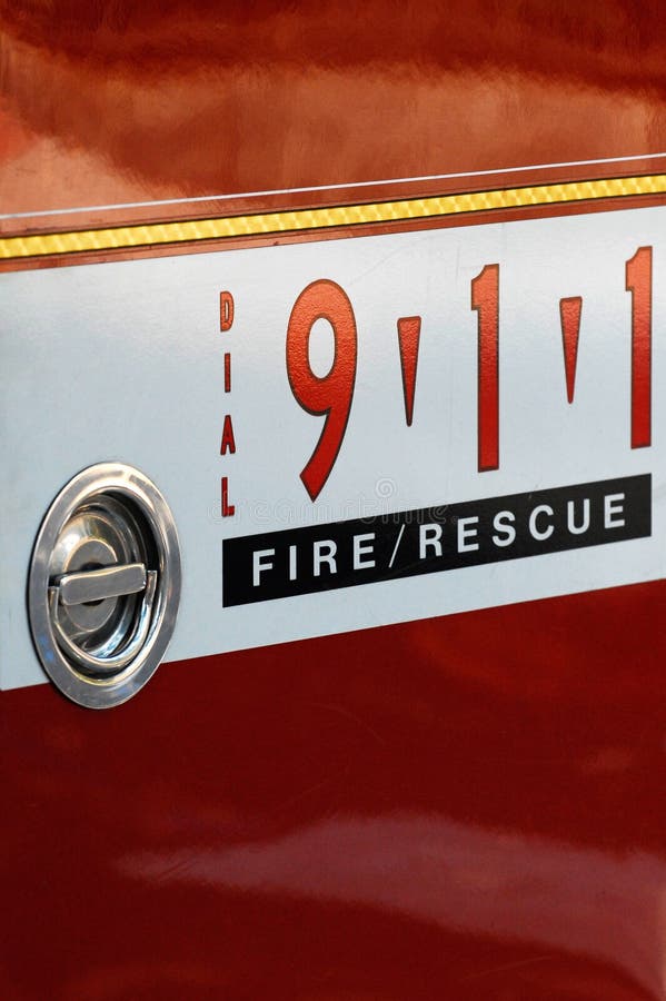 Emergency Dial 911, Decal on a Police Vehicle, USA Editorial Stock ...