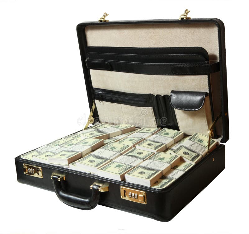 Case full of dollar stock image. Image of investment - 10020973