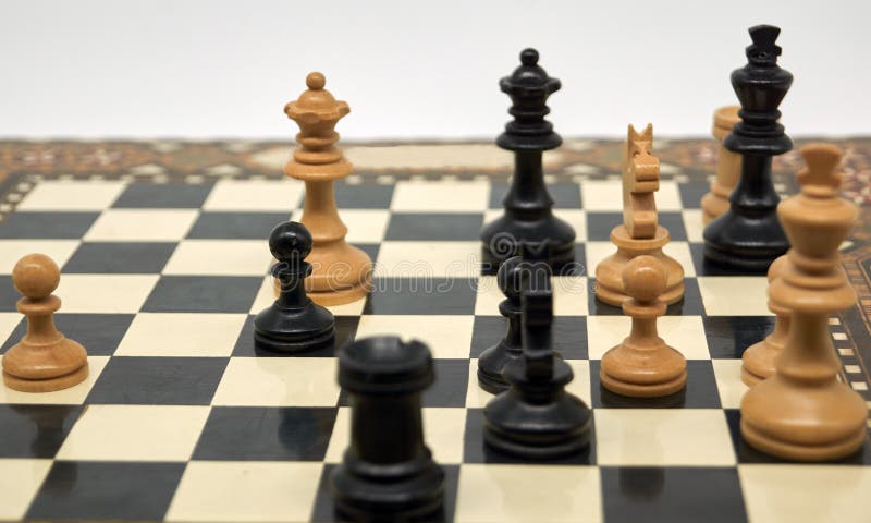 Endgame of a Famous Chess Match Stock Photo - Image of chessboard ...