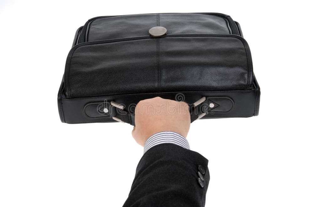 Case in hand stock image. Image of luggage, case, isolated - 15133441