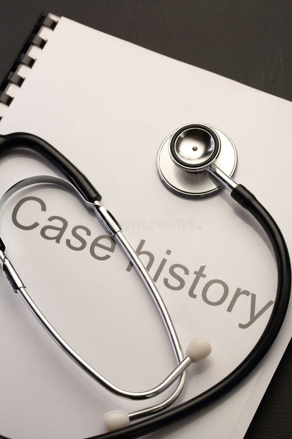 Case History and Stethoscope Stock Image - Image of health ...