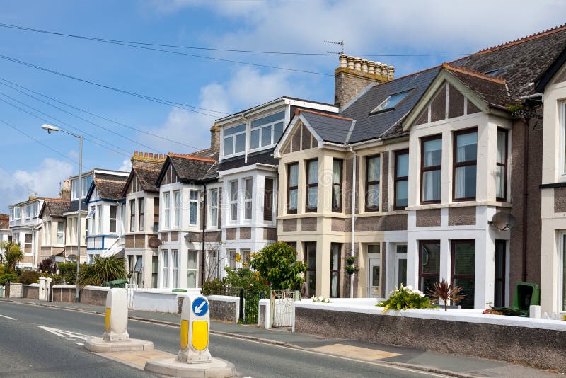 Casa Inglese Tipica, Inghilterra Regno Unito Immagine Stock - Immagine ...