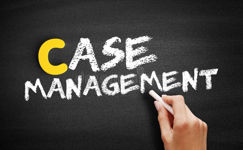 Case Management Text on Blackboard Stock Image - Image of medical ...