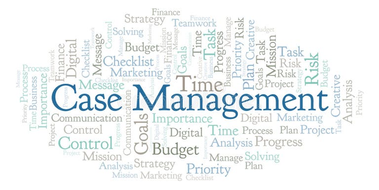 Case Management Word Cloud, Made with Text only. Stock Illustration ...