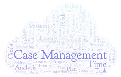 Case Management Word Cloud, Made with Text only. Stock Illustration ...